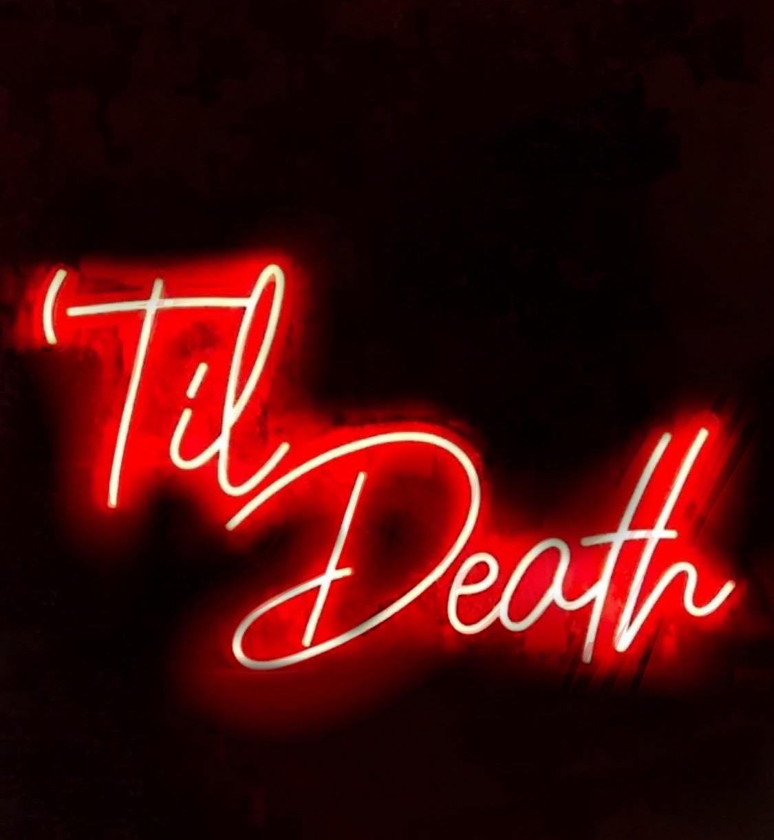 "Till Death" Neon Sign Rental | Easy Breezy Bash Co.