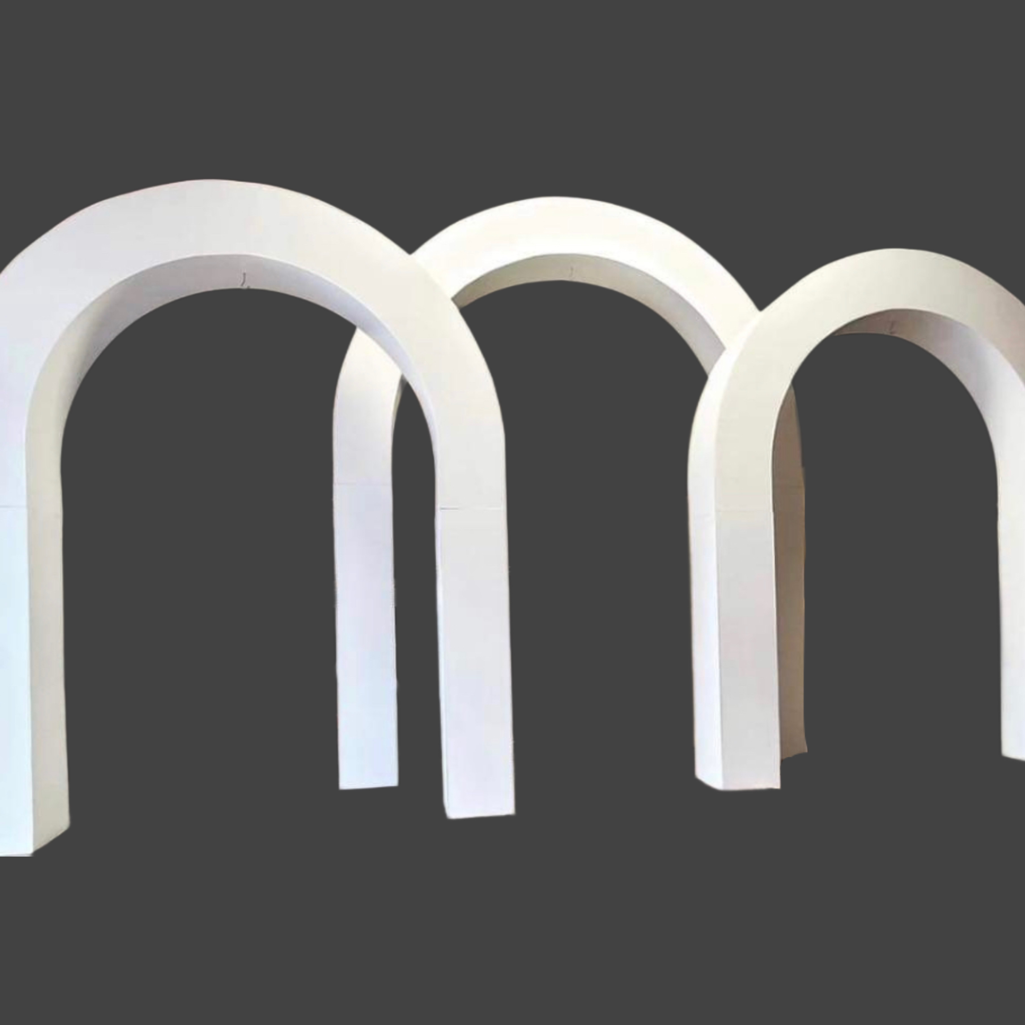 Large Round Arch Trio Stage Backdrop Rental - Easy Breezy Bash Co Event ...