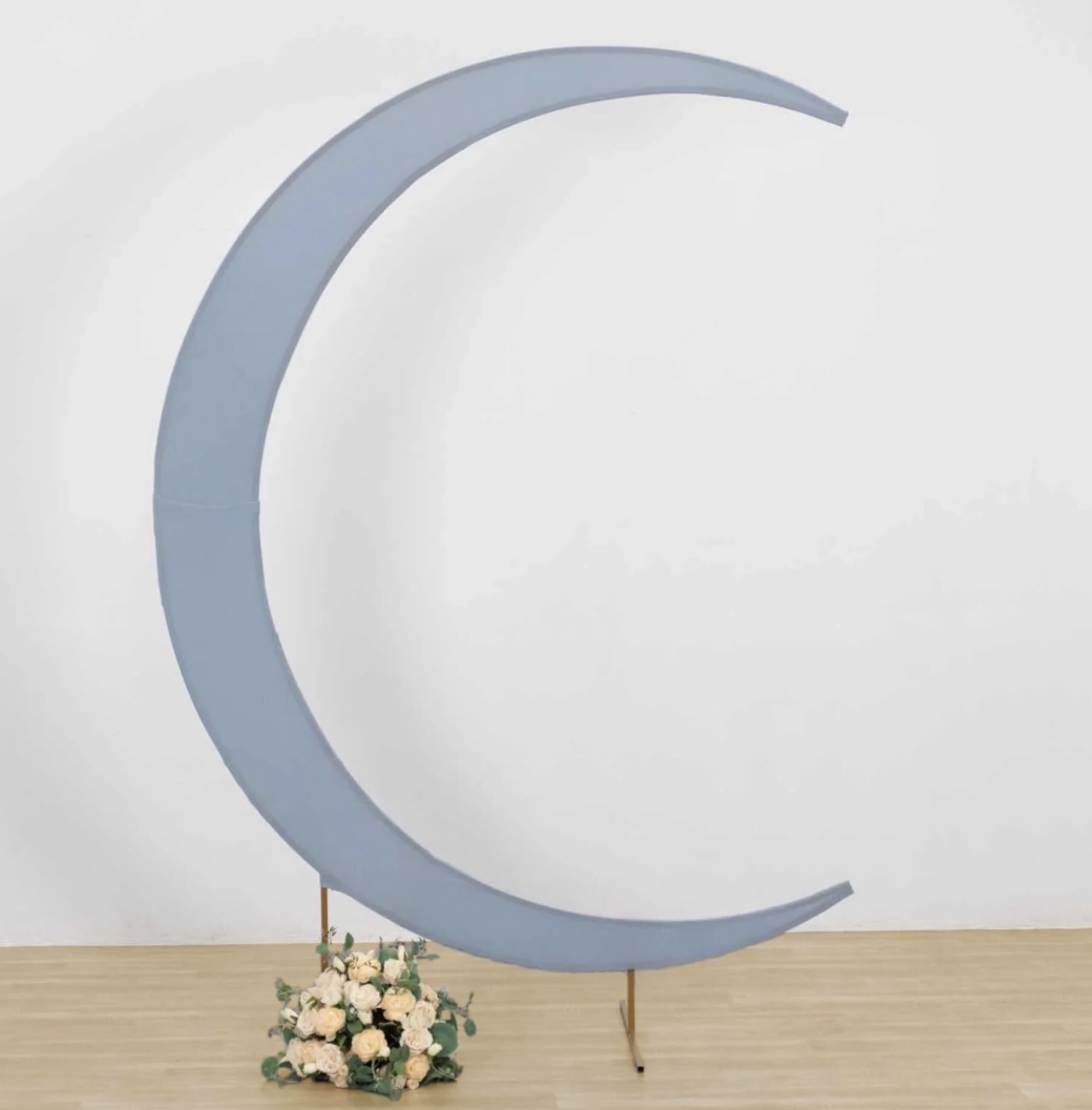 Crescent Moon Arch with Cover Rental | Easy Breezy Bash Co.