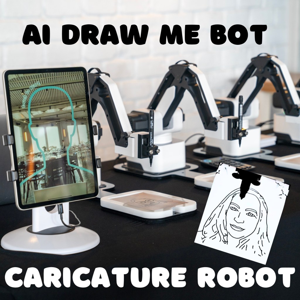 Draw Me Bot Caricature Robot | Easy Breezy Bash Rentals