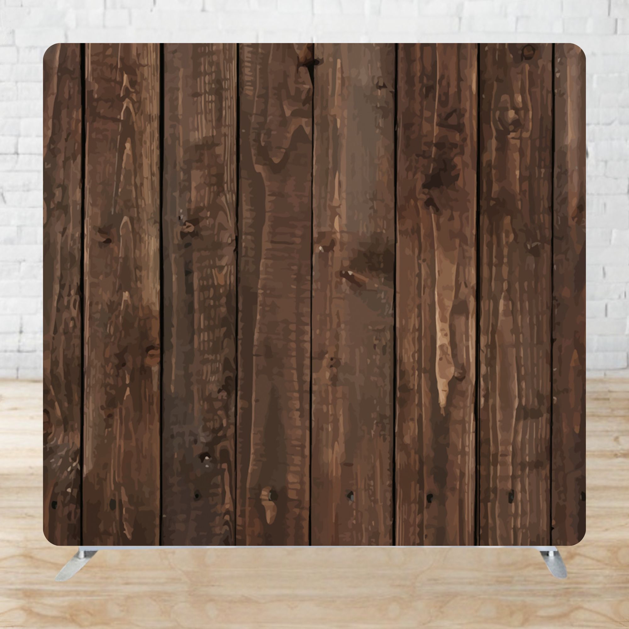 Dark Wood Backdrop Rental | Easy Breezy Bash Co.