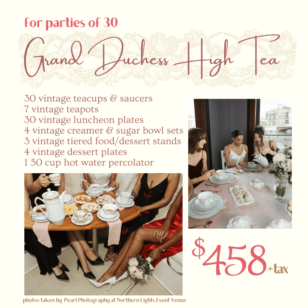 Luxury Tea Party Rentals - Easy Breezy Bash Co Event Rentals